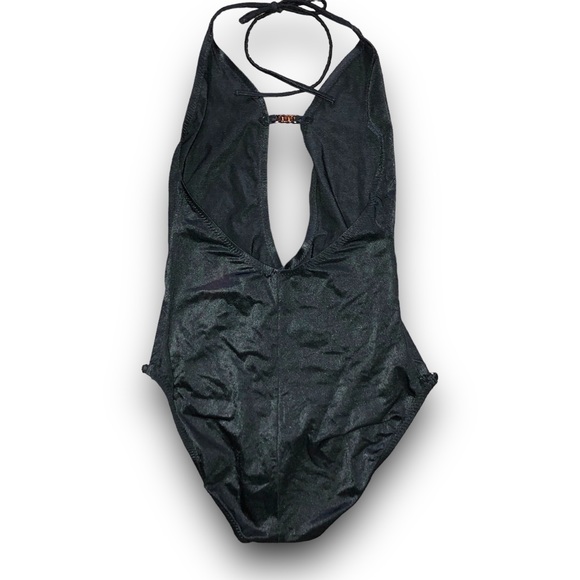 Vintage | Swim | Vintage Avon Fashions Black One Piece Swimsuit Low ...